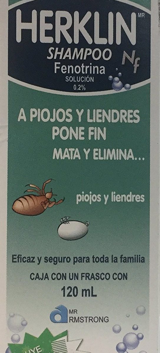 Shampoo para piojos y liendres – Herklin NF, un shampoo con fenotrina ...